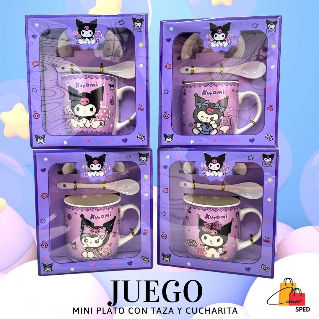 JUEGO MINI PLATO CON TAZA Y CUCHARITA: - La Comer Sped