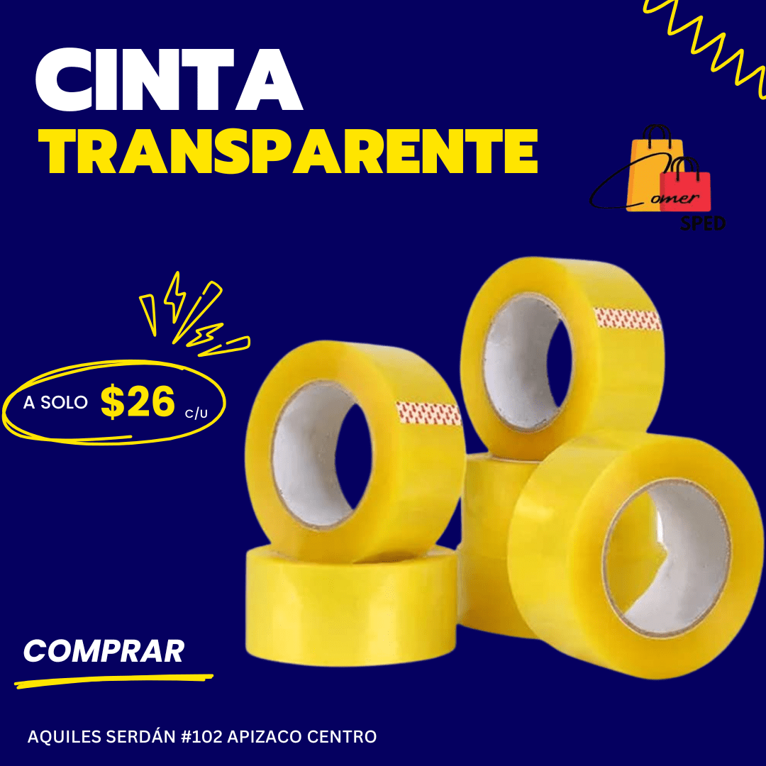 CINTA TRANSPARENTE - La Comer Sped